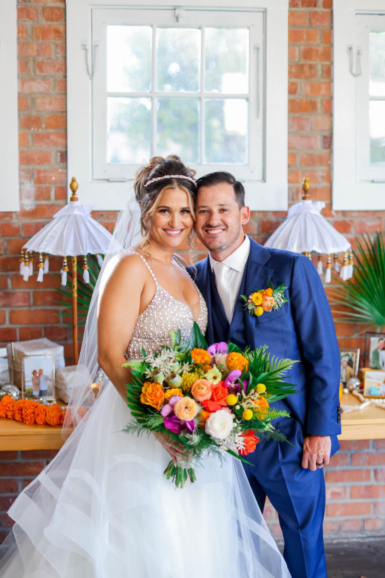 San Diego Brick Tropical Inspired Wedding | Kelli and Kellen ...